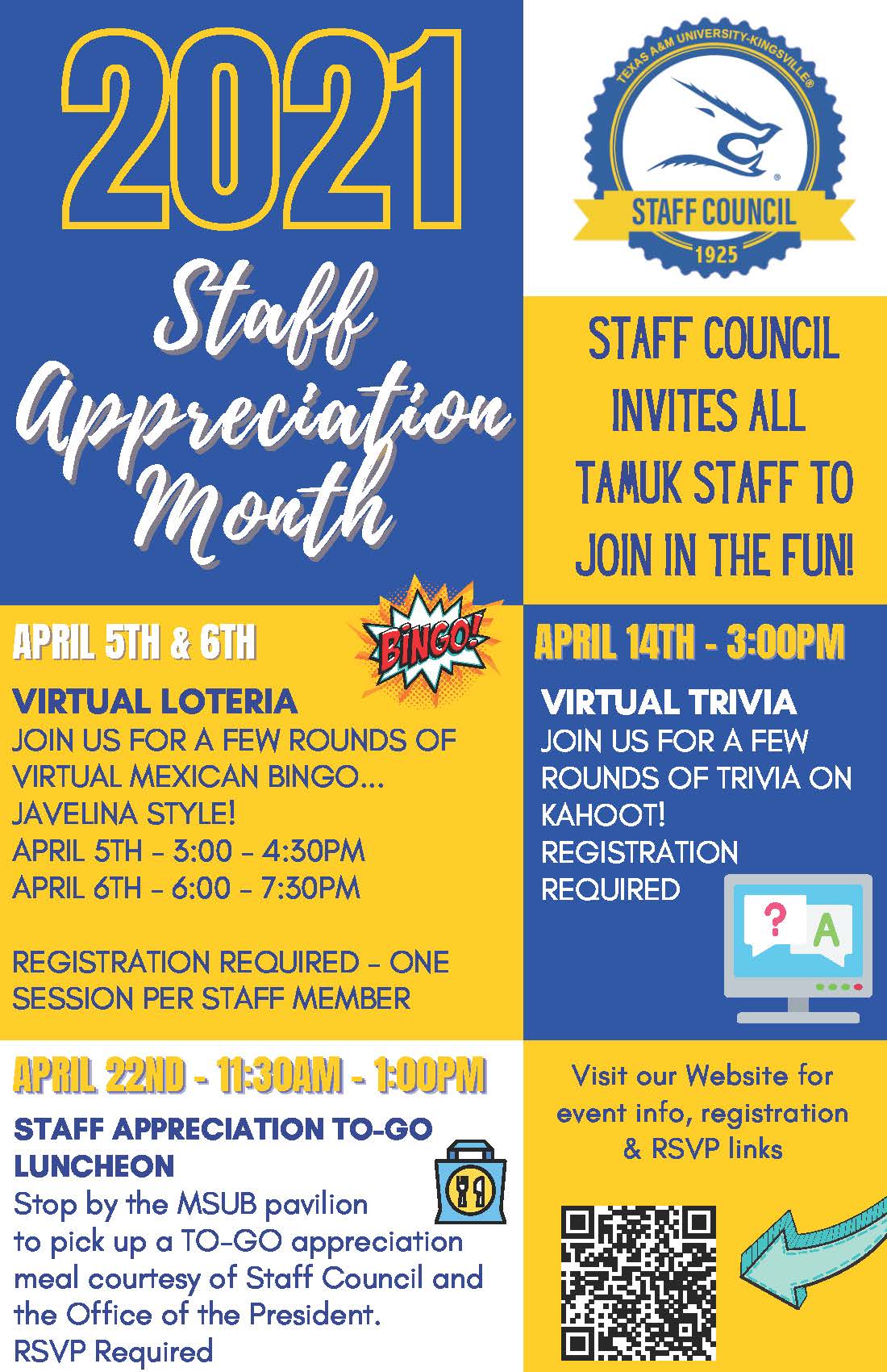 Staff Council Events | Texas A&M University Kingsville